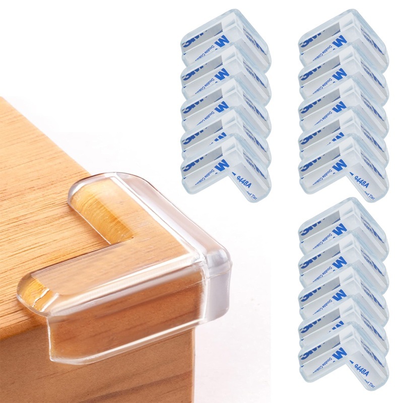 Buy 16Pcs L-shape Desk Edge Soft Protectors for Furniture Sharp Corner ...