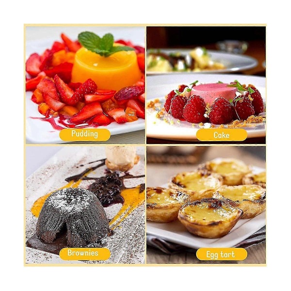 Buy 20 Pieces Individual Molds Pudding Molds Cups Mini Chocolate Molten ...