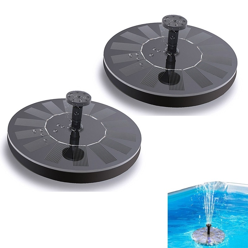 Buy 2Pcs Solar Fountain Pump Floating Water Panel - MyDeal Australia