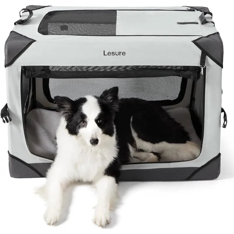 Buy 4-Door Collapsible Dog Travel Crate - MyDeal Australia