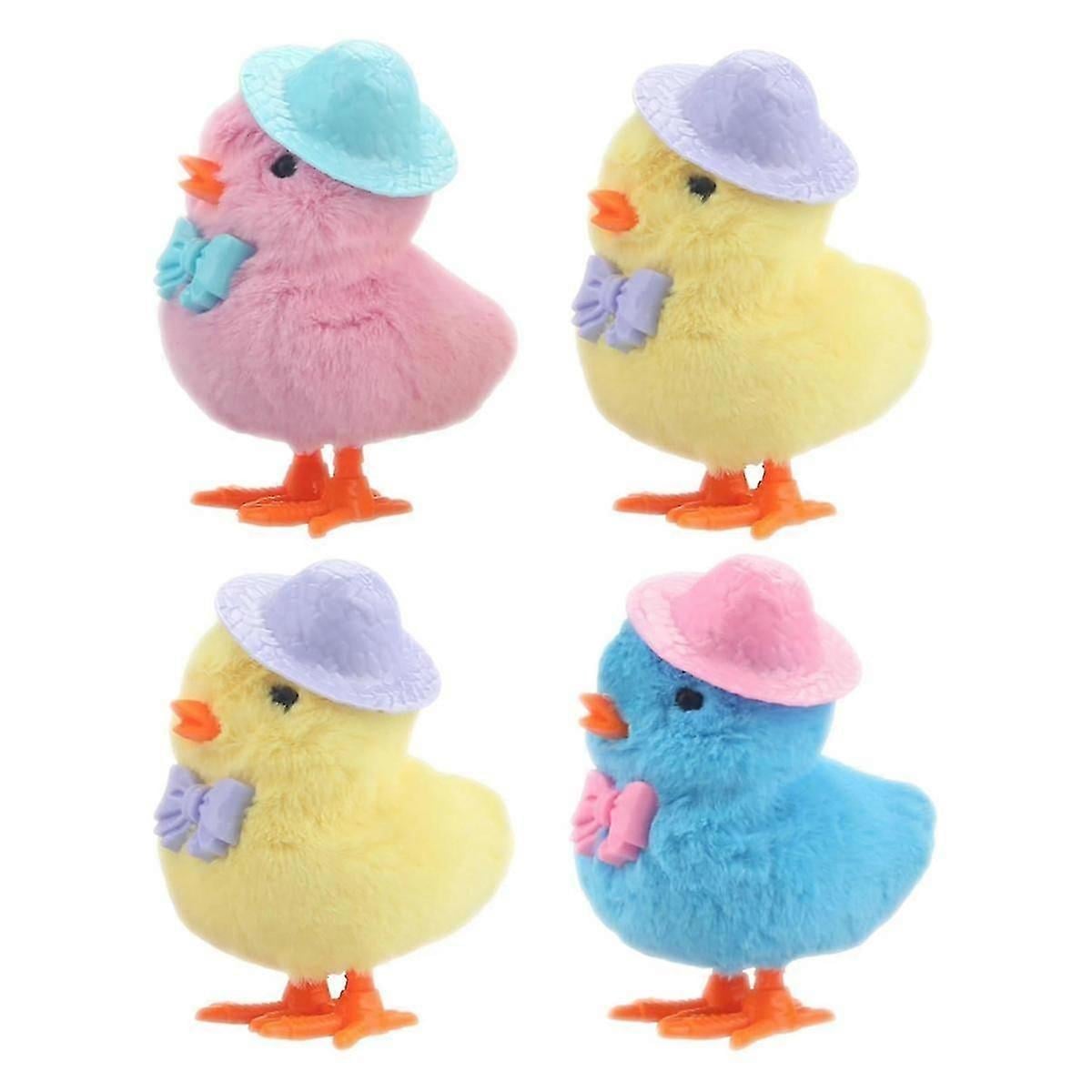 Buy 4Pack Easter Jumping Wind Up Plush Toys for Toddlers Kids,Hopping ...
