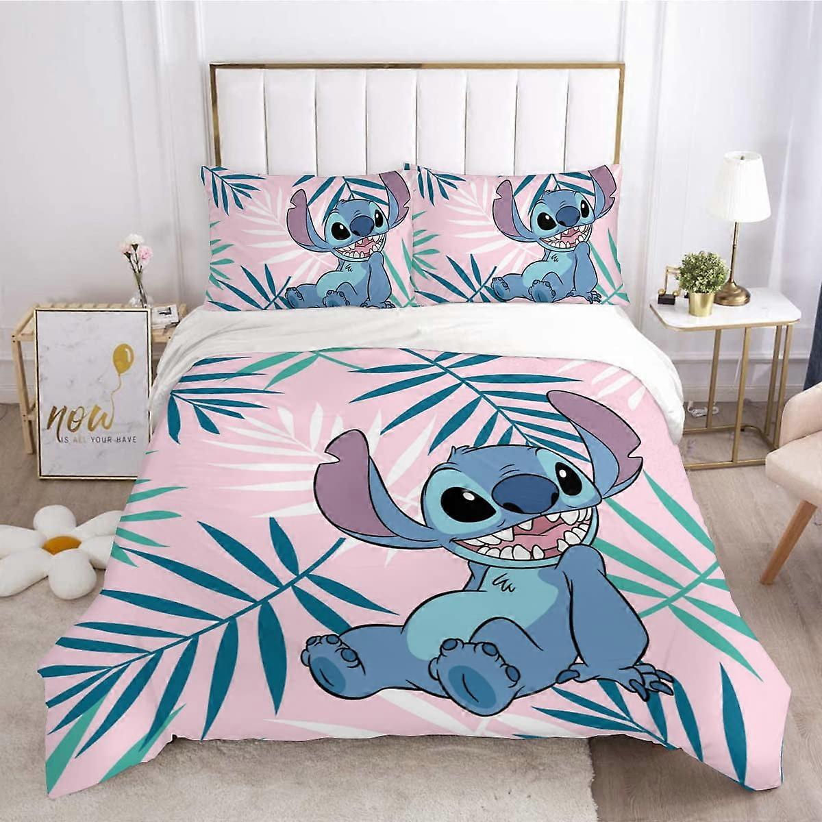 Buy a1725 Stitch Bedding Duvet Cover, Anime Bedding Sets, 3D Printed ...