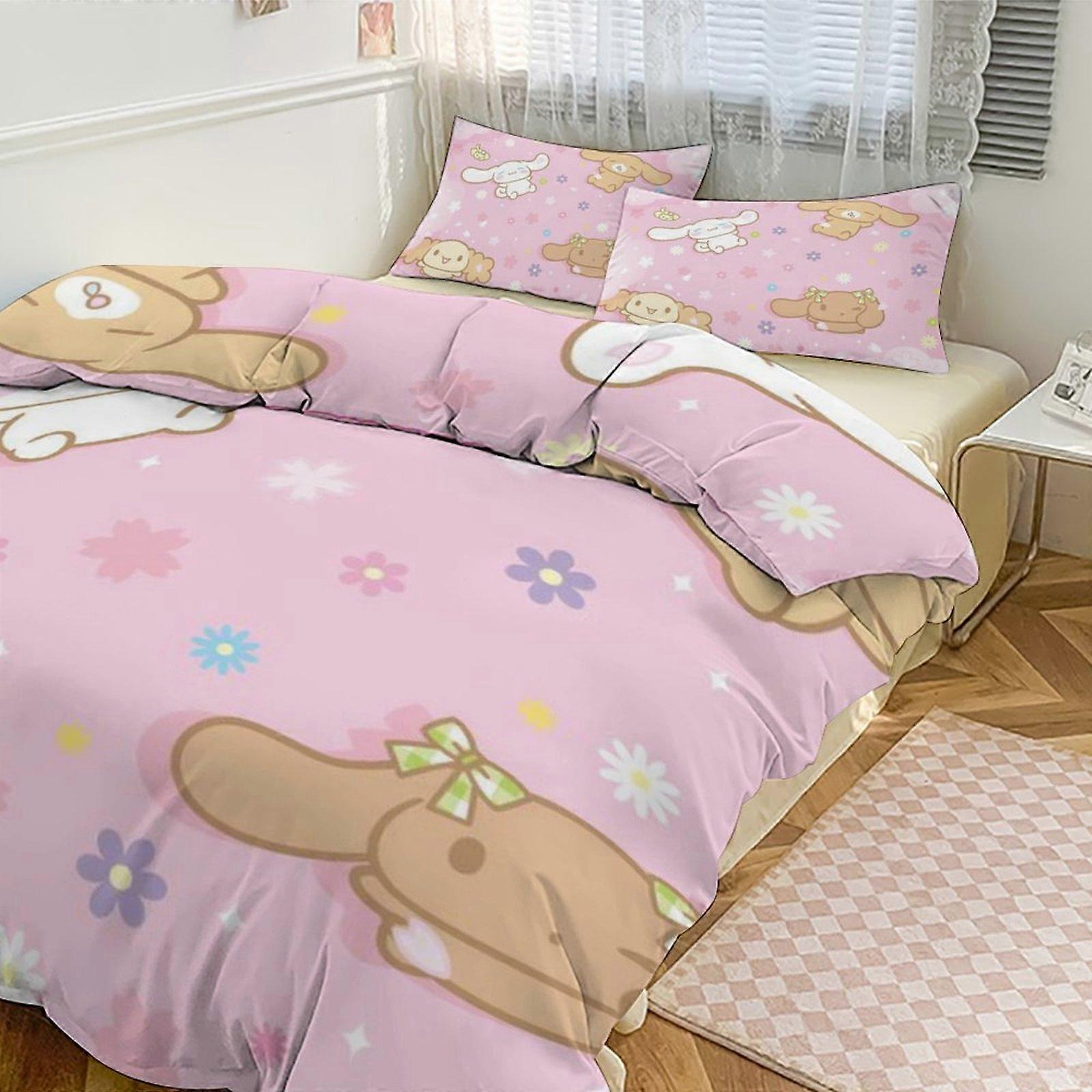 Buy a2378 Cute Cinnamoroll Cartoon Duvet Cover Set Bedding Set 1 Duvet ...