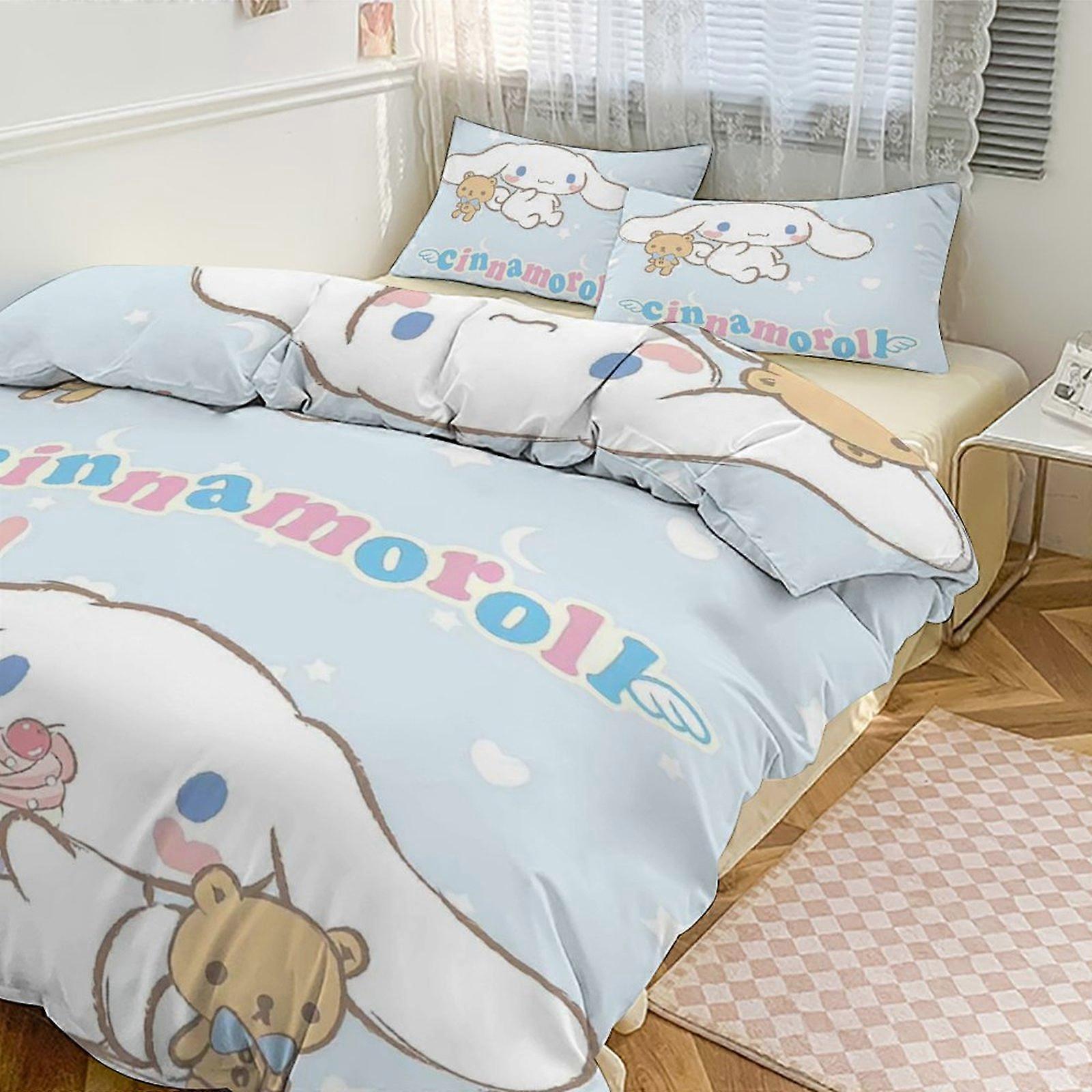 Buy a2496 3PCS Cinnamoroll Bedding Set Comforter Duvet Cover Set Quilt ...