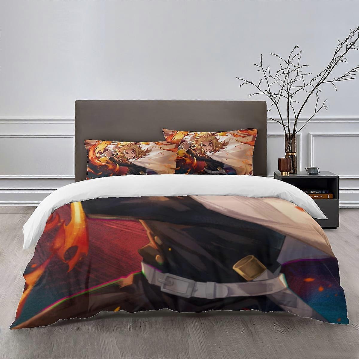 Buy Bed Sheets g1064 Rengoku Kyoujurou Bedding Sets Bed Cartoon Duvet ...