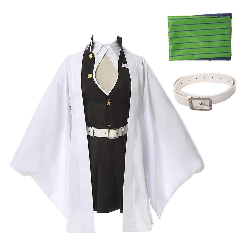 Buy Demon Slayer Cosplay Party Outfit Women Kanroji Mitsuri Fancy Dress ...