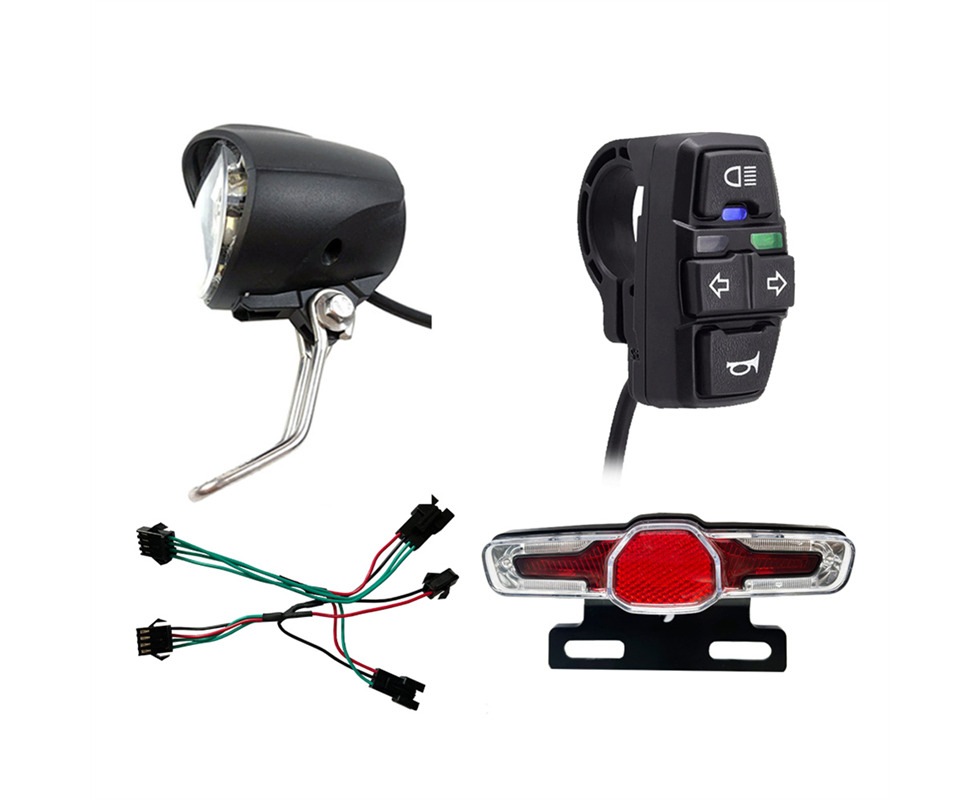 Buy Electric Bike 36V 48V Headlight Front Lights TailLights Rear ...