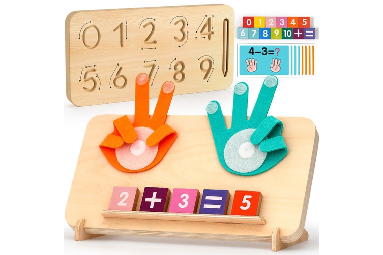 Buy Finger Counting Educational Toys, Montessori Preschool Learning ...