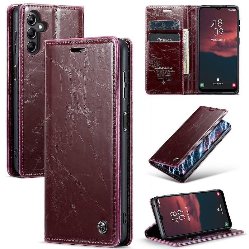 Buy For Samsung Galaxy A14 5G Waxy Texture Cell Phone Cover Auto ...