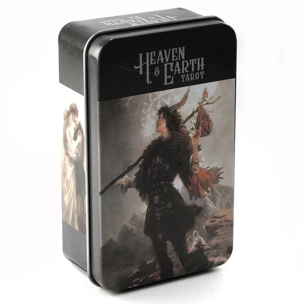 Buy Heaven Earth Tarot Everyday Witch Tarot in Tin Metal Box 78 Cards ...
