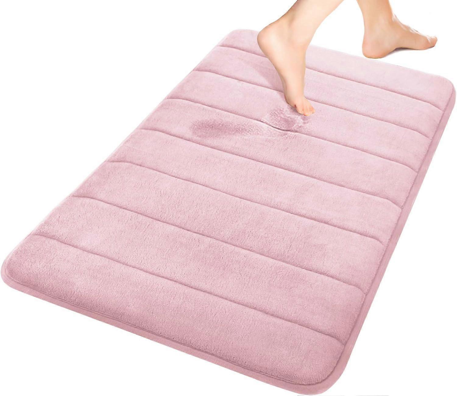 Buy HUOGUO Memory Foam Bath Mat Large Size,24 x 17 Inches, Soft and ...