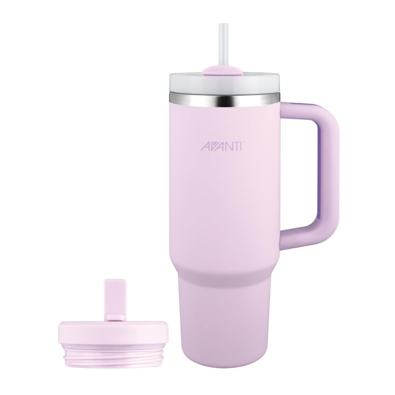 Buy HydroQuench Insulated Tumbler With Two Lids (Lilac) - 1L - MyDeal ...