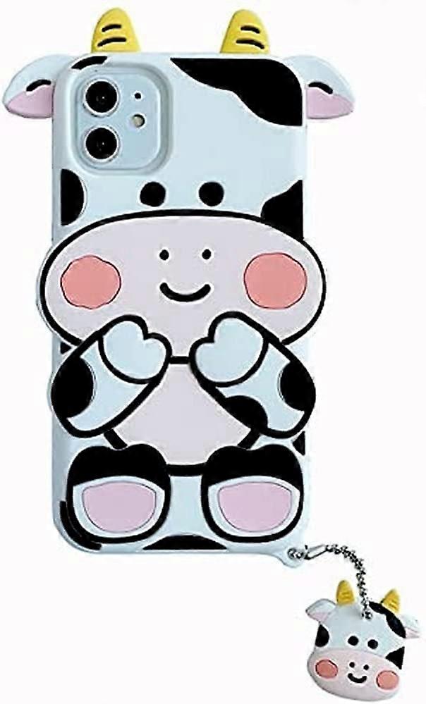 Buy iPhone 11 Pro Max 3D Cartoon Milk Cow Design Kawaii Fun Silicone ...