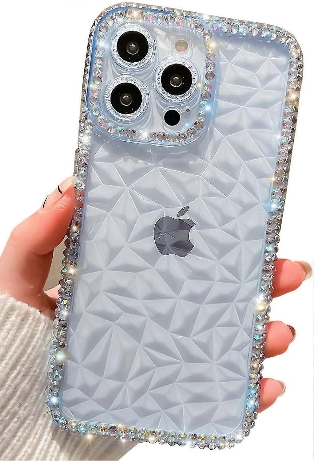 Buy iPhone 13 Pro Case, Crystal Clear Bling Diamond Rhinestone Case for ...