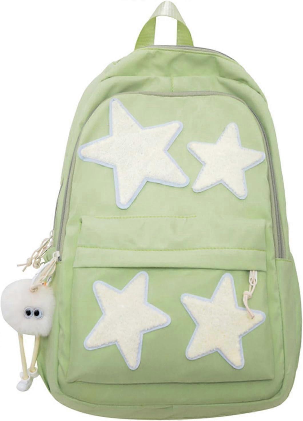 Buy Kawaii Backpack with Cute Accessories Star Aesthetic Backpack with ...