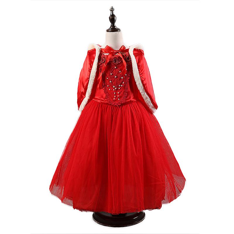 Buy Kids Girls Cinderella Princess Dress Cape Outfit Cosplay Party Prom ...