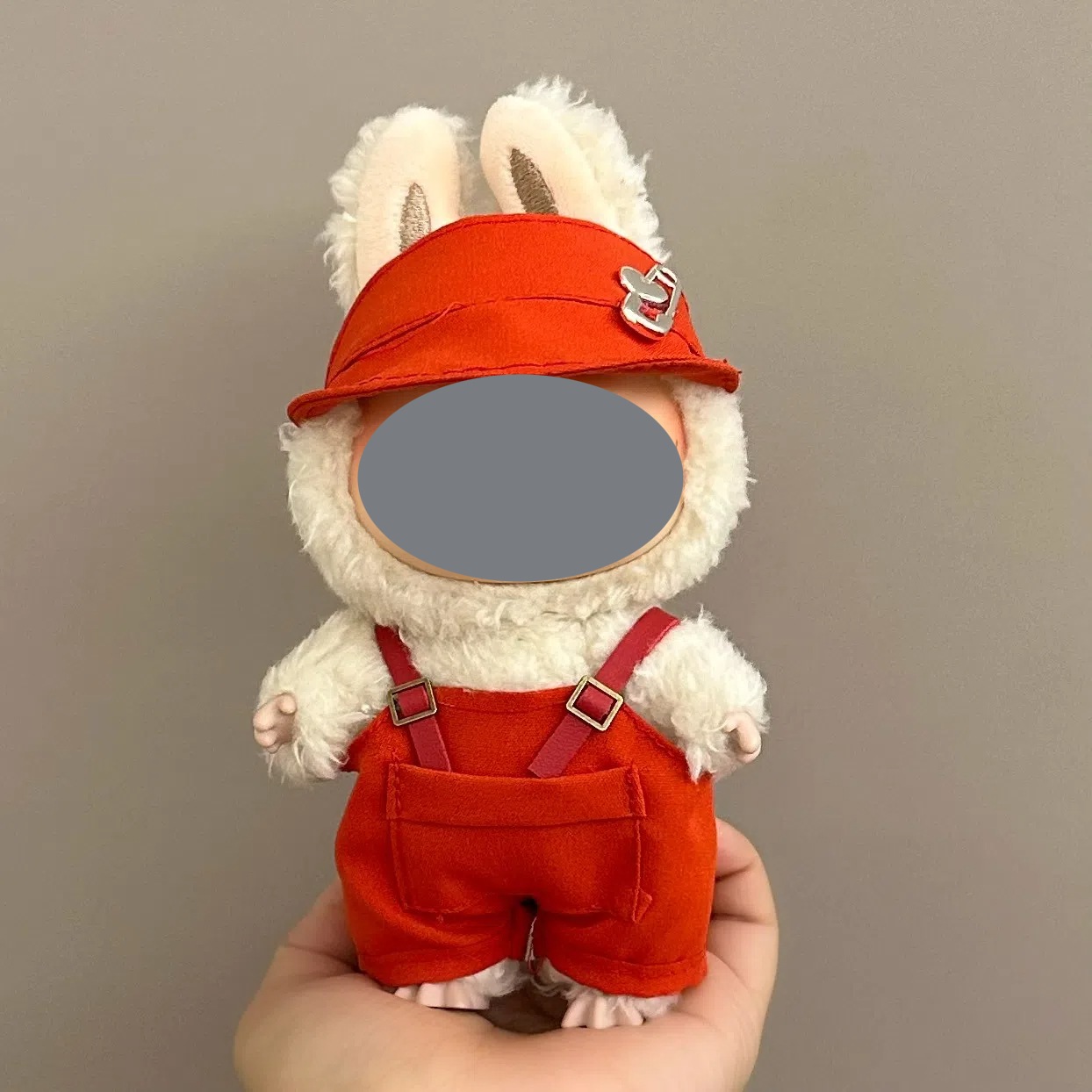 Buy Labubu doll clothes 17cm canvas blind box pendant, first and second ...