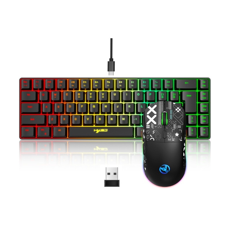 Buy Mini Gaming Keyboard and Mouse Combo Wired K68 RGB Streamer Mini ...