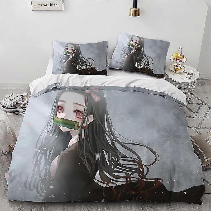 Buy o722 Dem-on- Kill-er Ne-Zuko An-ime Girl Duvet Cover- Set, 100% ...