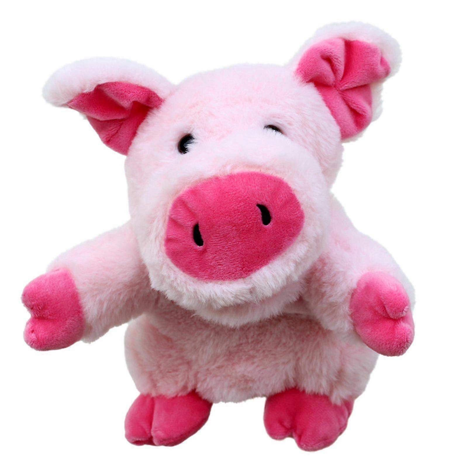 Buy Plush Farm Animal Hand Puppet Toy Movable Mouth Dog Duck Horse Cow ...