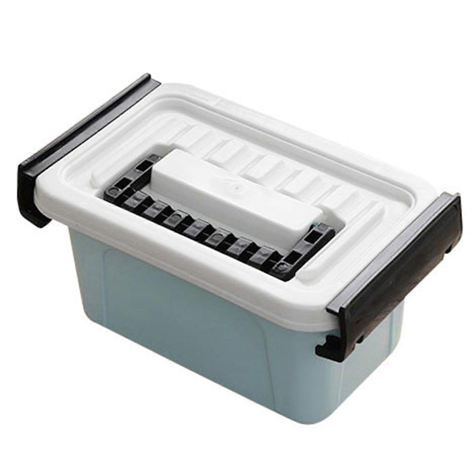 Buy Portable Storage Box with Lid Plastic Organizer Box Bin Home ...