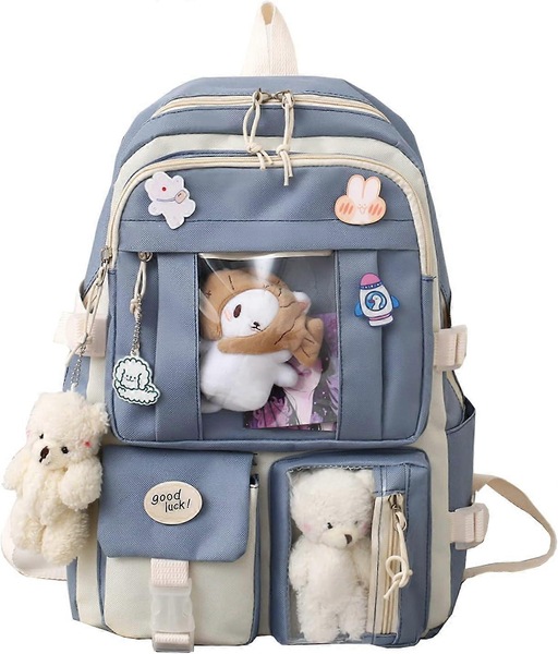 Buy Preppy Backpack, Kawaii Backpack with Kawaii Pin And Accessories ...