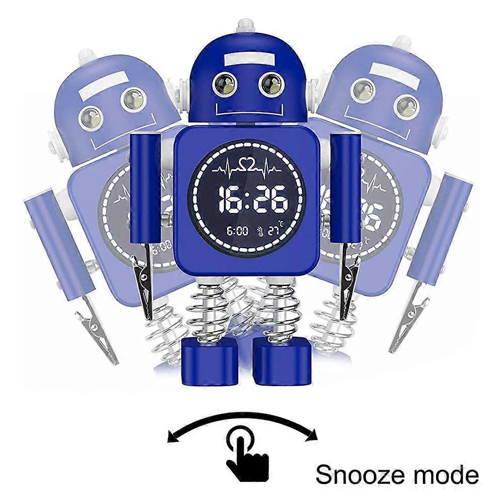 Buy Smart Digital Robot Alarm Clock Temperature Display Desktop Clocks ...