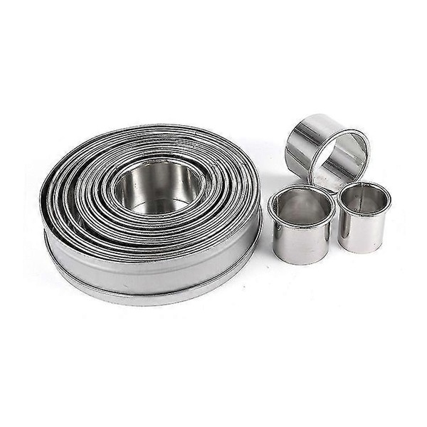 Buy Stainless Steel Mousse Ring Cake Mould (silver) (12pcs) - MyDeal ...