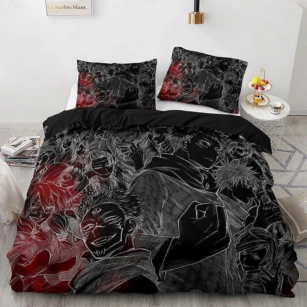 Buy v21 Bed Sheets Jujutsu Kaisen Satoru Gojo Duvet Cover Set Super ...