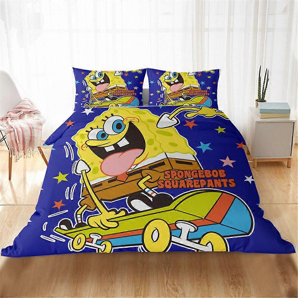 Buy v3135 Bed Sheets Bed Doona Duvet Cover Set SpongeBob Bed Sheets IU3135 - MyDeal Australia