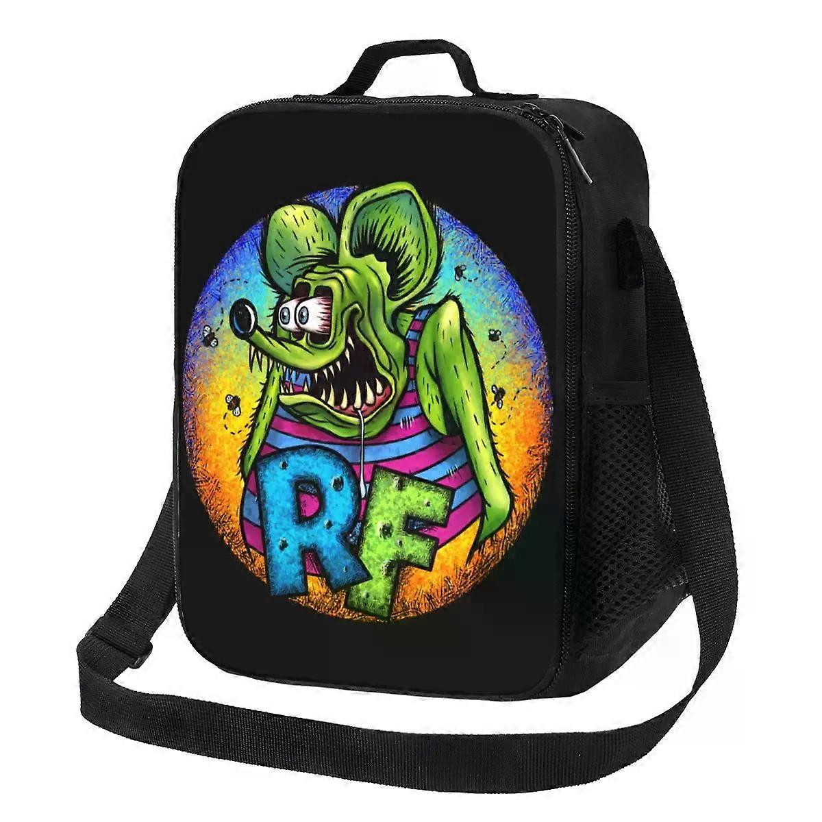 Buy v320 Anime Cartoon Rat Fink Thermal Lunch Bags Women Lunch Tote ...