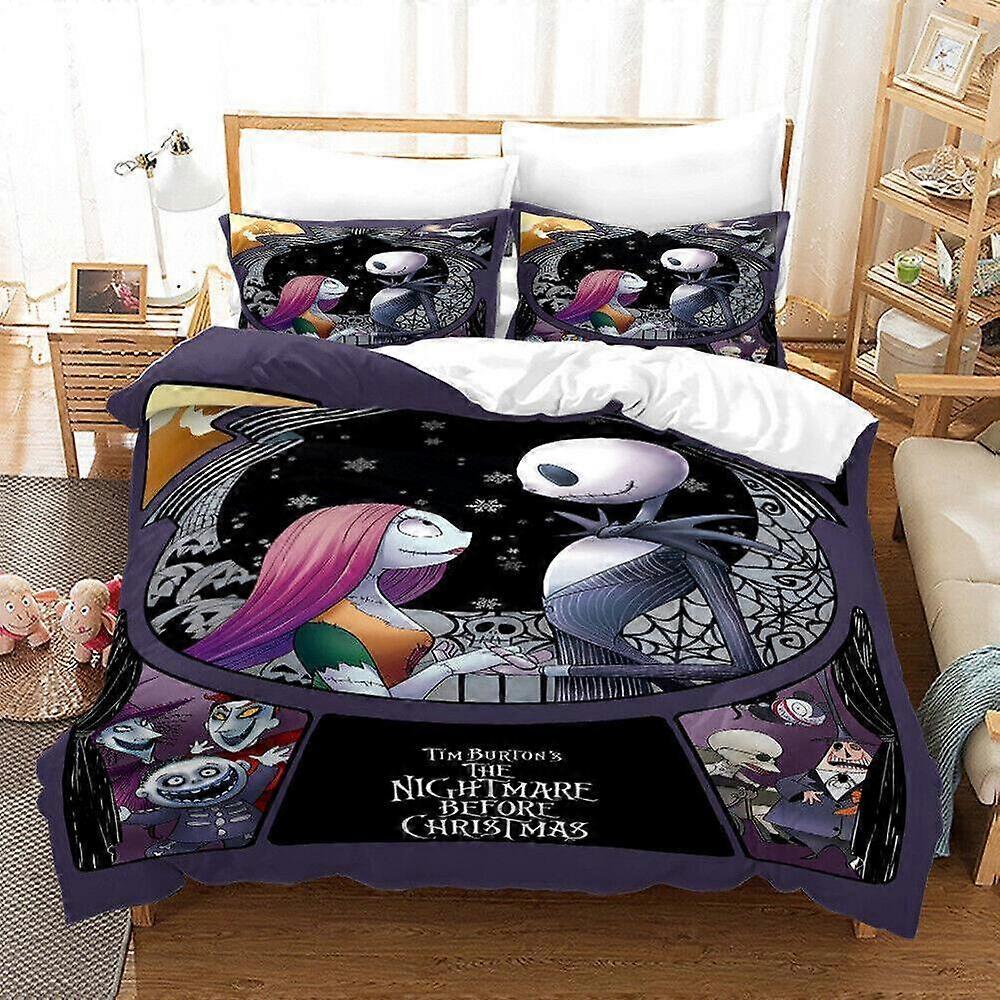 Buy v580 Bed Sheets Jack Skellington Nightmare Before Christmas Gift ...