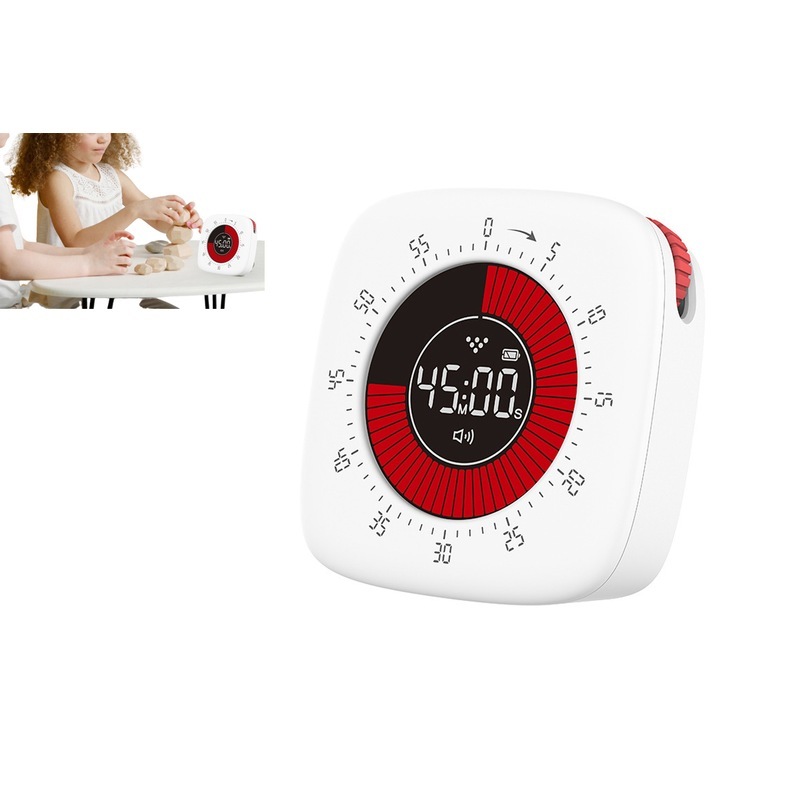 Buy Visual Timer with Alarm Count Up Rechargeable 60 Minute Countdown ...
