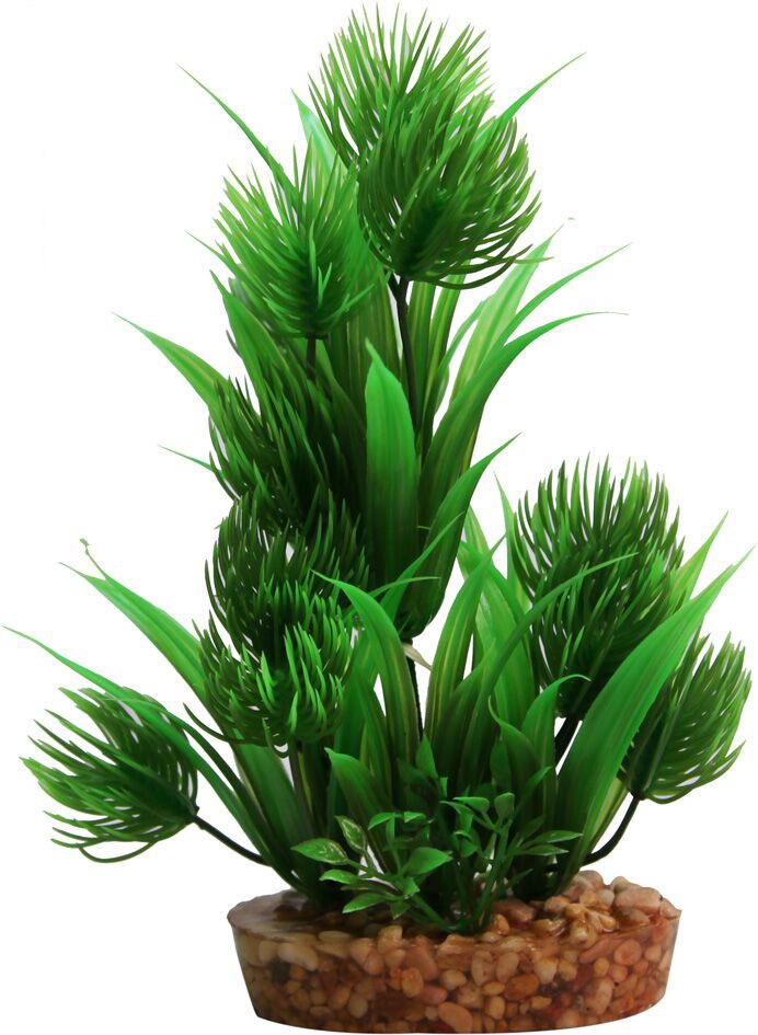 Buy Aqua One Papyrus W/Gravel Base Plastic Plant - Med (28193) - MyDeal ...