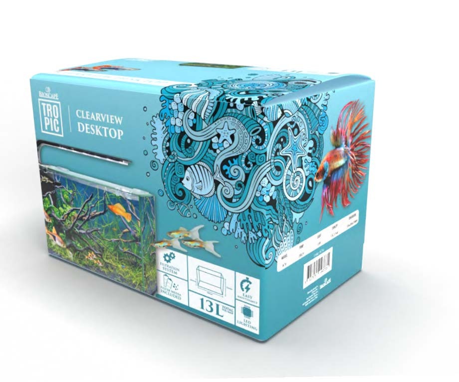 Buy Bioscape Tropic Clearview Desktop 13L Aquarium (AC16) - MyDeal ...