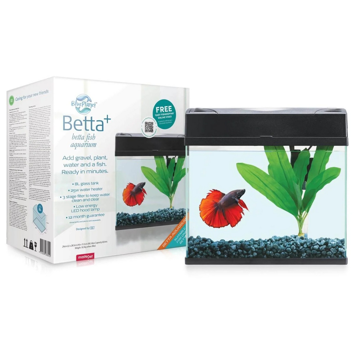 Buy Blue Planet Betta Plus LED Aquarium 8L - MyDeal Australia