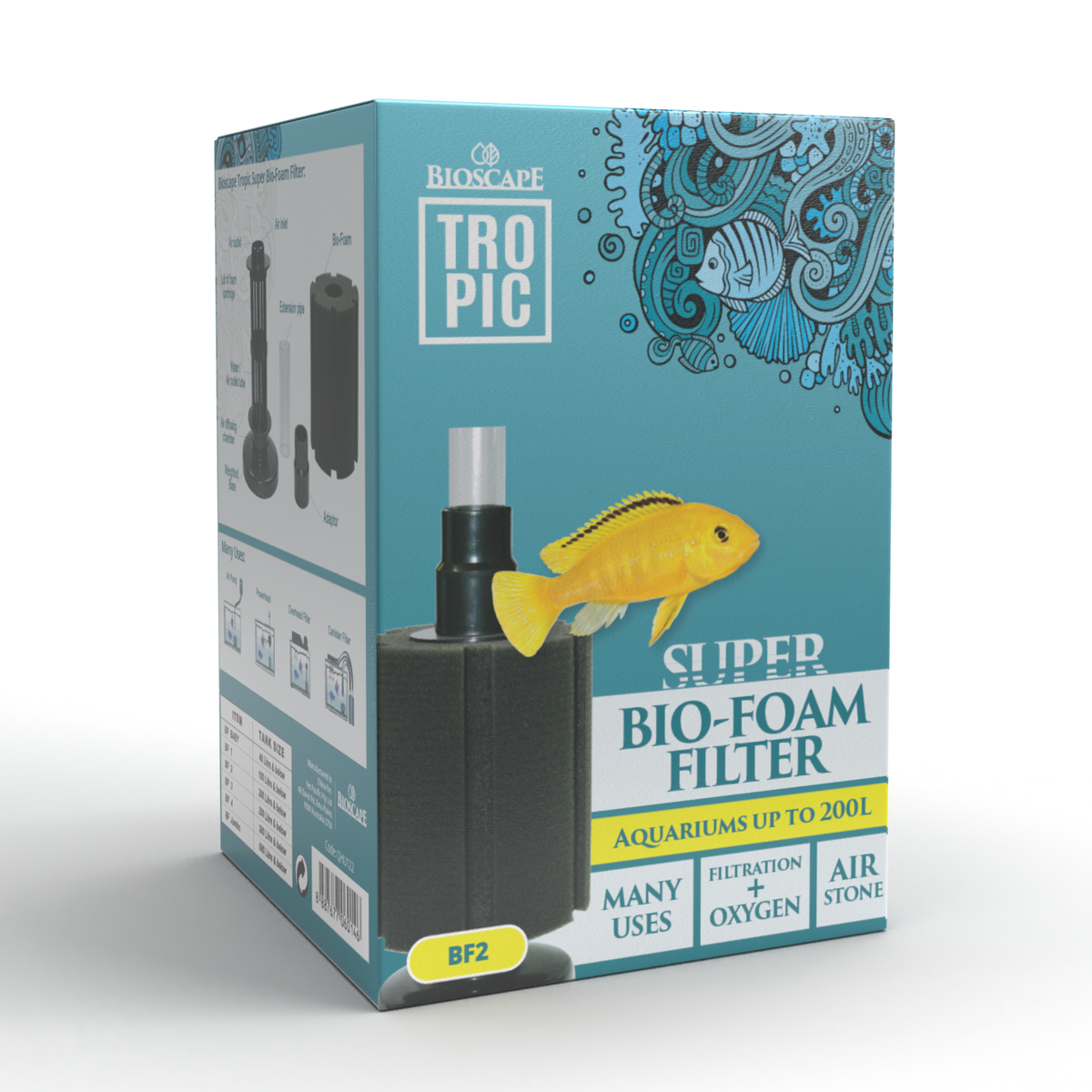 Buy Bioscape Super Bio-Foam Filter (BF-2/QHU122) - MyDeal Australia