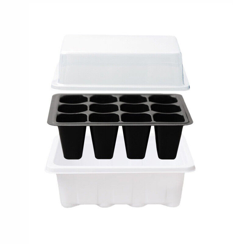 Buy 10 Set 12 Hole Plant Seed Grow Box Propagation Nursery Seedling ...