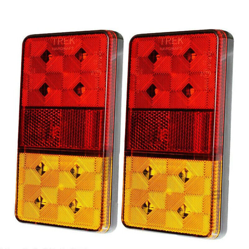 Buy 2PCS LED Trailer Lights Tail Lamp Stop Indicator 12V Volt 4WD 4X4 ...