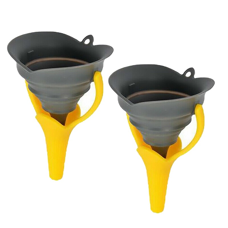 Buy 2x Practical Silicone Collapsible Foldable Silicon Kitchen Funnel ...