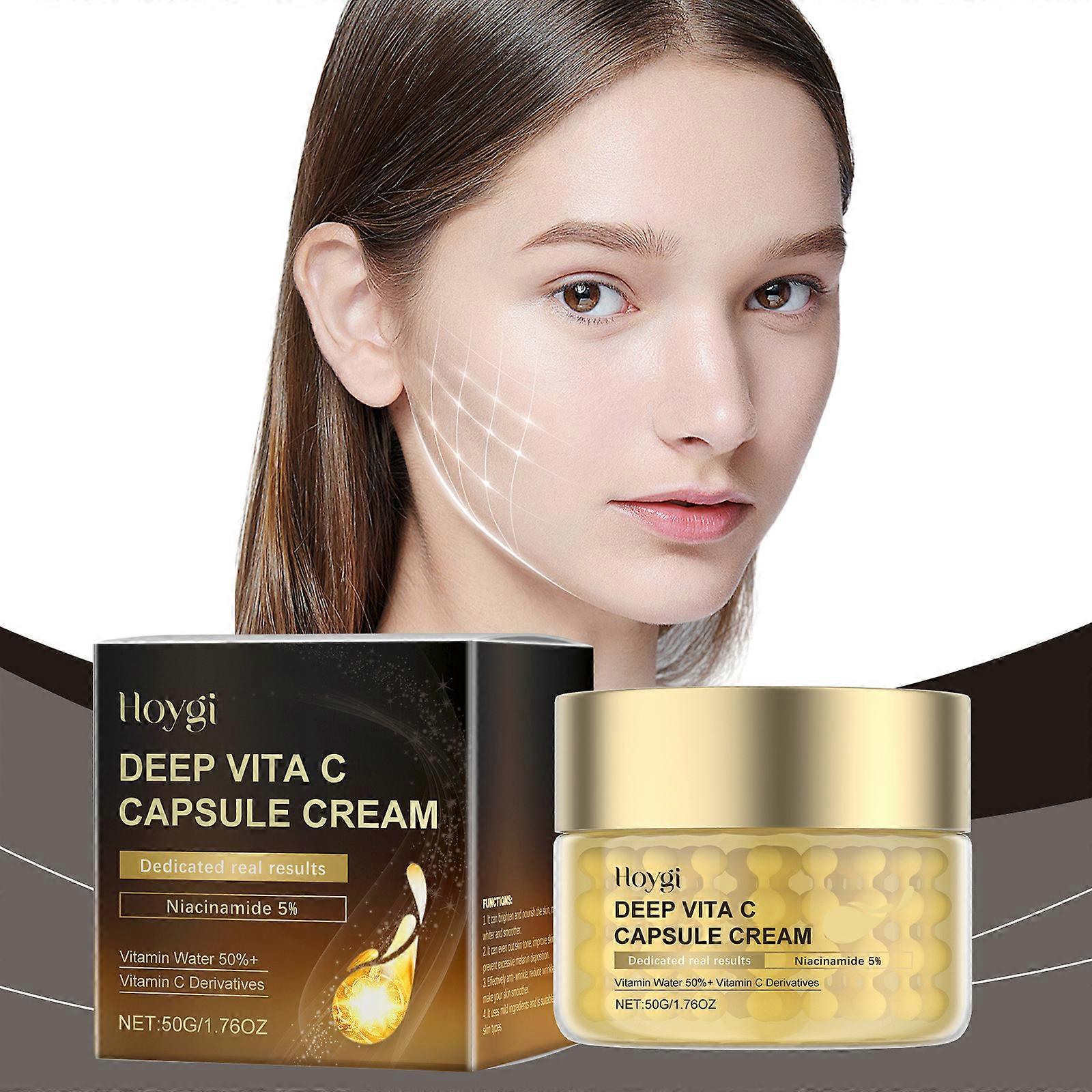 Buy Deep Vita C Capsule Cream, Anti-Aging Face Moisturizer Capsule ...