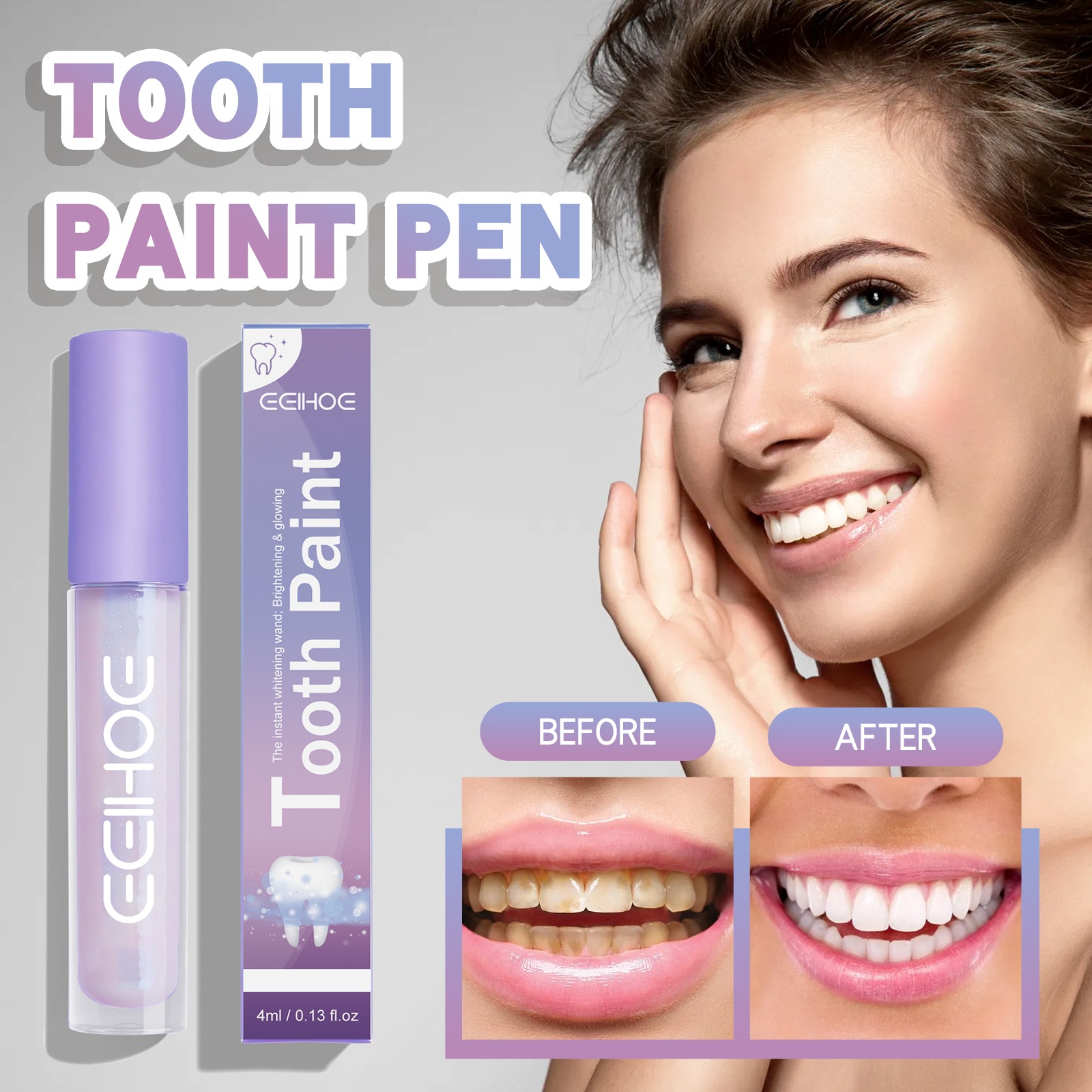 Buy EELHOE Whitening Teeth Pen, Oral Care Clean Stains White Teeth ...