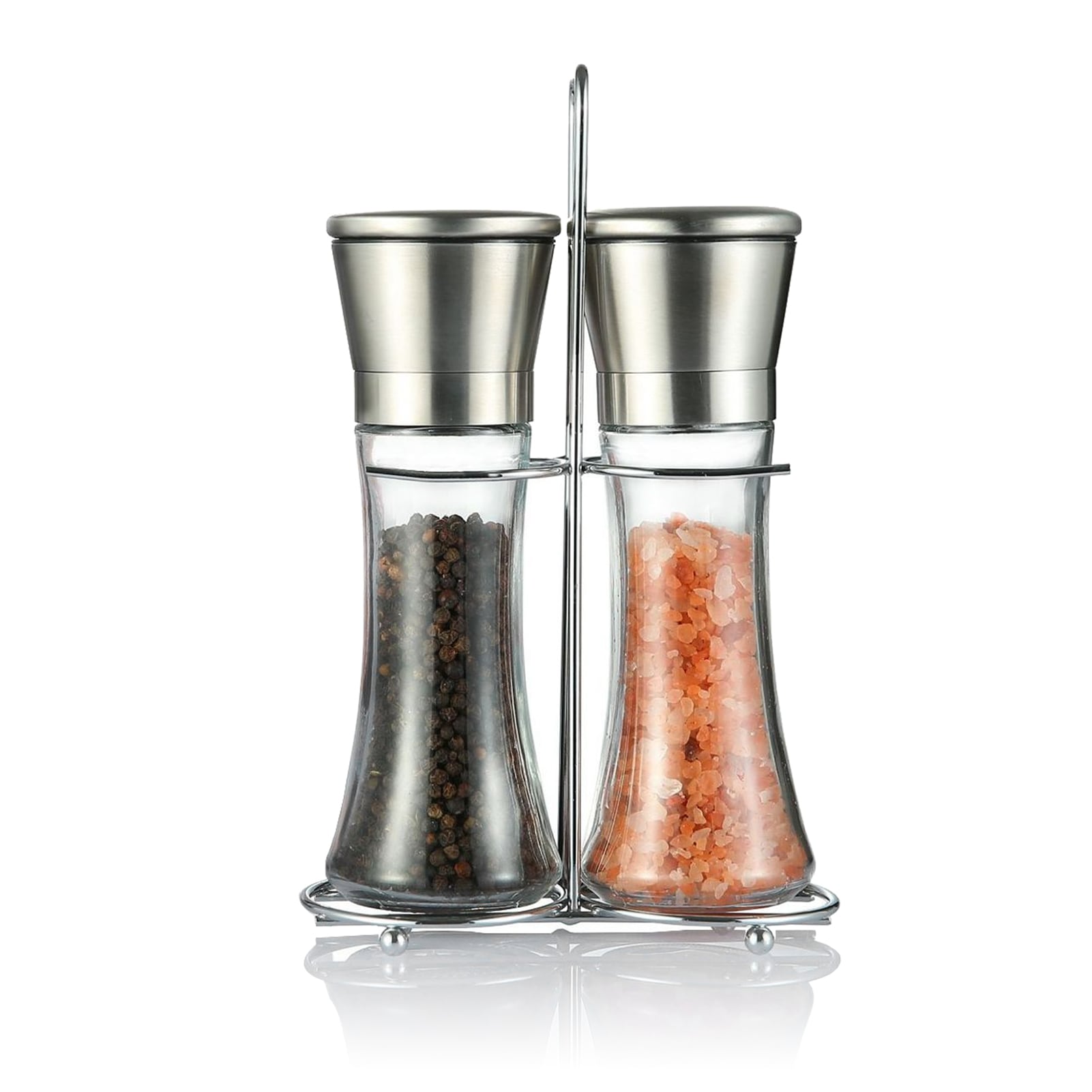 Buy Hand Pepper Grinder Adjustable Coarseness Refillable Manual Salt ...