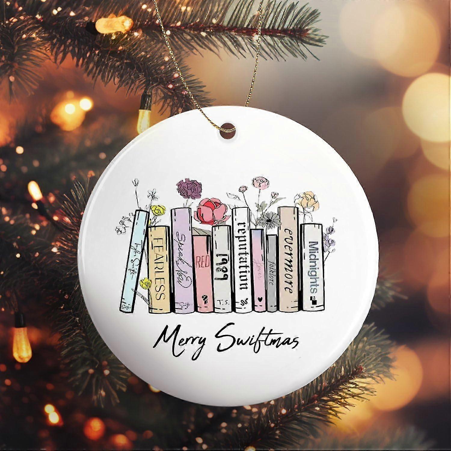 Buy Merry Swiftmas Taylor Album As Books Ornament,swiftie Christmas ...