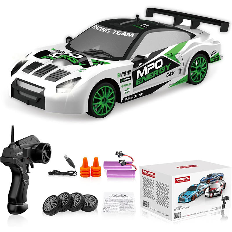 Buy Muhe 1:24 RC Drift Car 2.4GHz 15KM/H with LED Lights and Dual ...