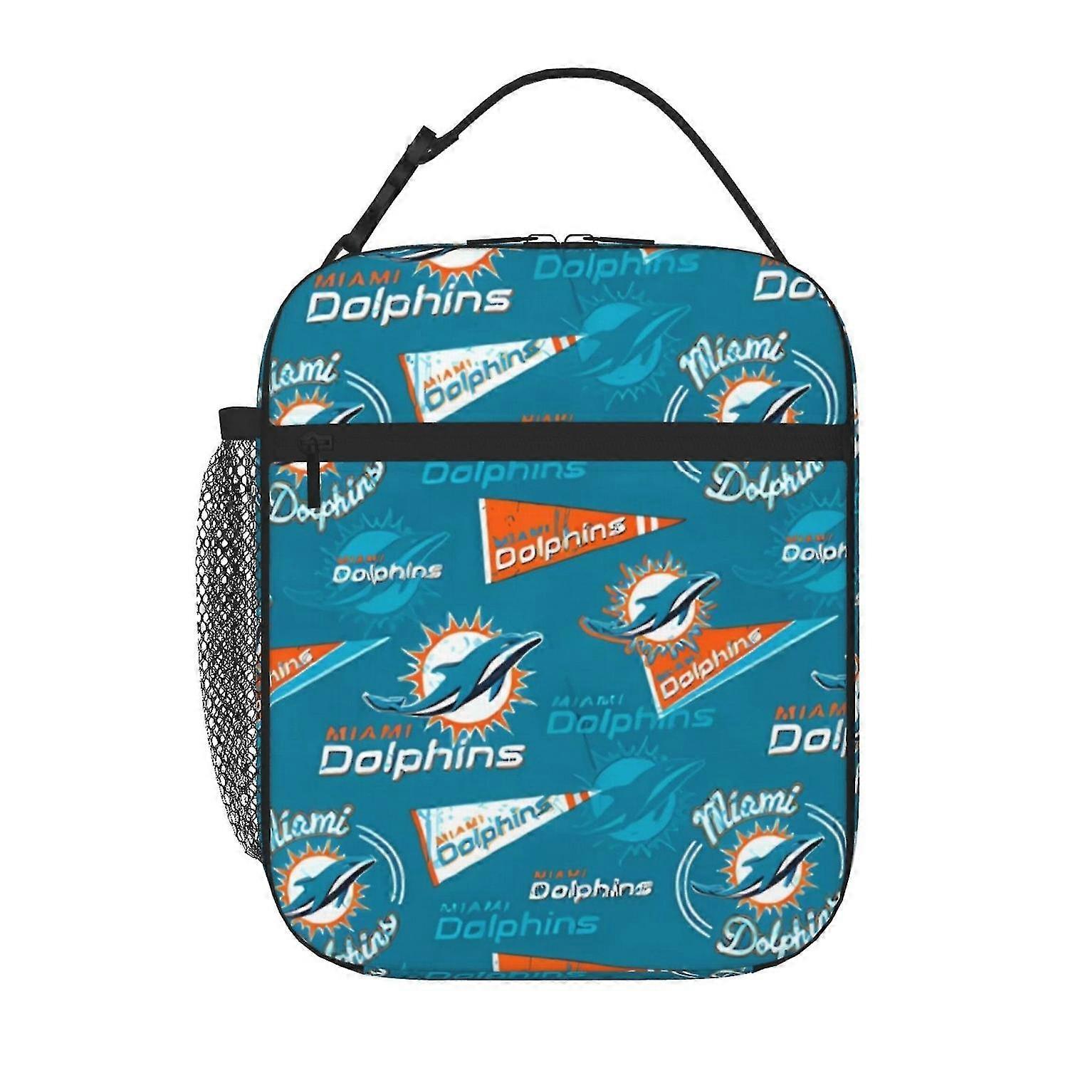 Buy Muhe Miami Dolphins Football Lunch Bag, Insulated Lunch Box Cooler Container Thermal Bento ...