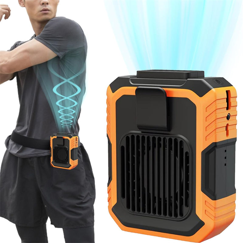 Buy Portable Waist Fan Belt Cool Clip Fans with 4000mAh Battery Power ...