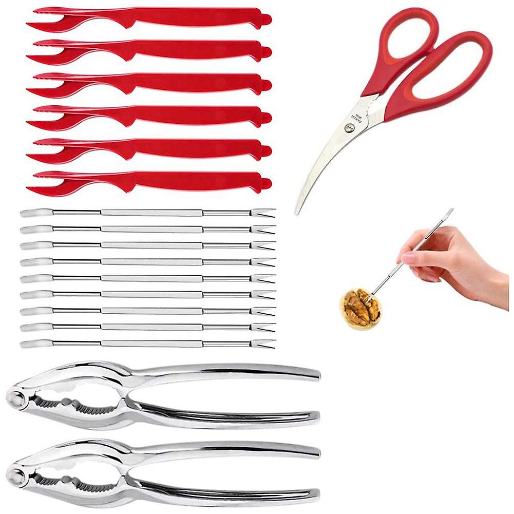 Buy Seafood Tools Picks Set,Stainless Steel Fork,for Lobster,Crab ...