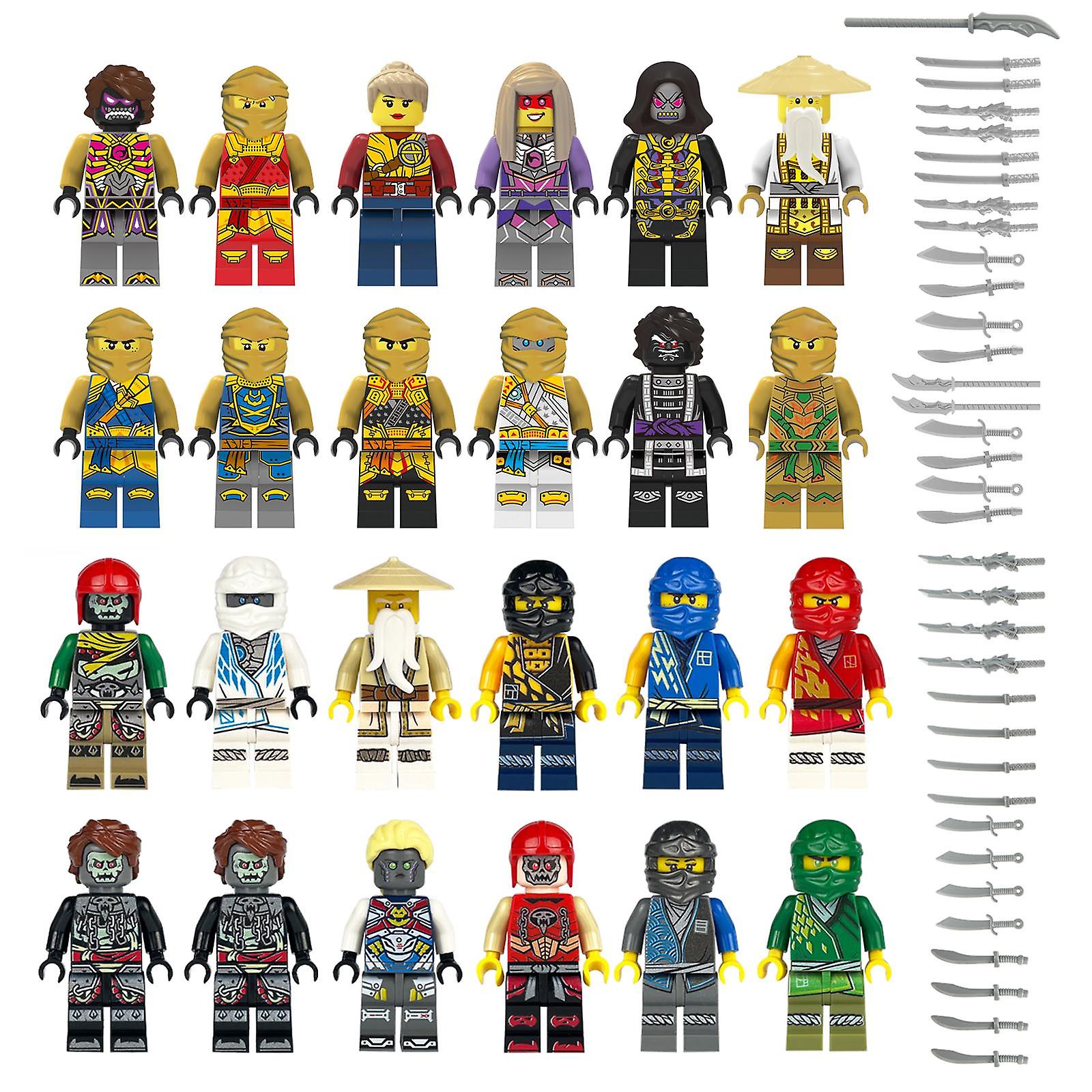 Buy Set Of 24 Pcs Ninjago Mini Figures Kai Jay Sensei Wu Master ...