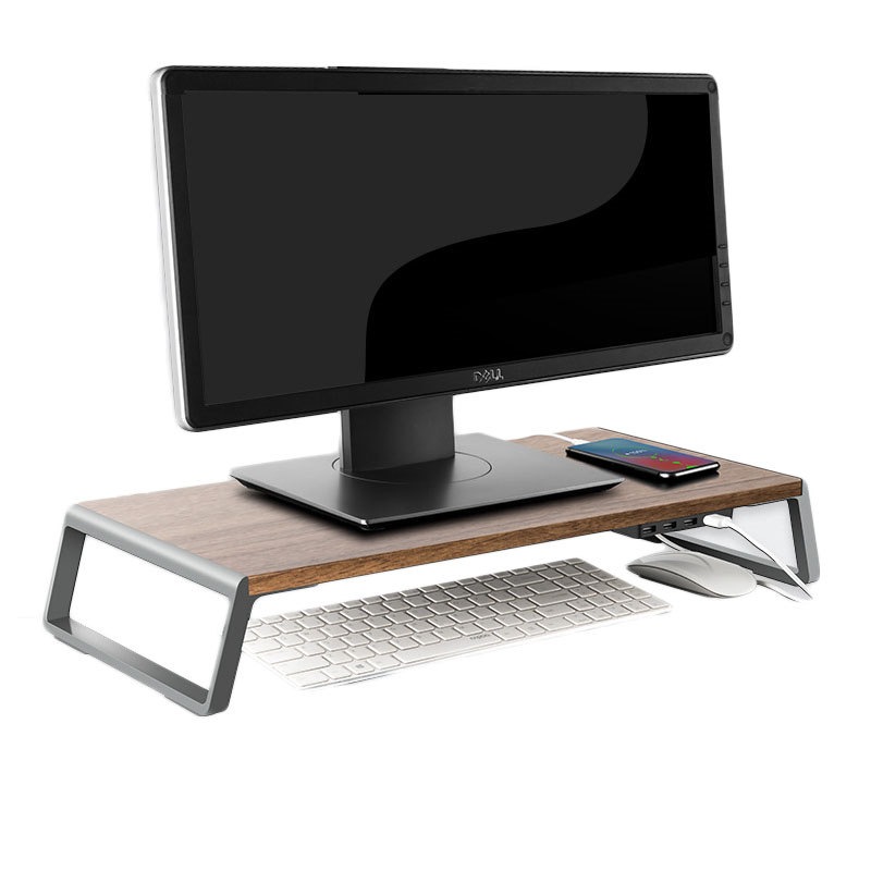 Buy Simple Monitor Stand Riser Desk Organizer Stand with USB Interface ...
